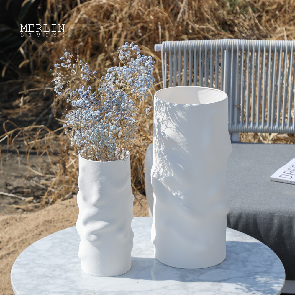 Best Merlin Living 3D Printing Flower Concave Surface Big Vase factory ...