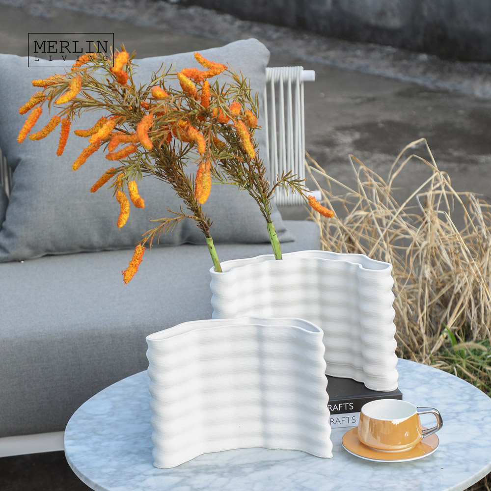 Best Merlin Living 3D Printing High Difficulty Modern Thin White Vase ...