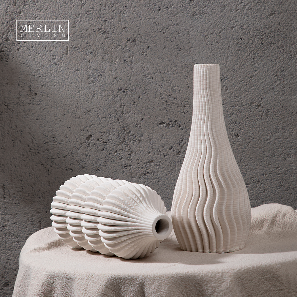 Best Merlin Living 3D Printing Stacked Onion Line Ceramic Vase factory ...