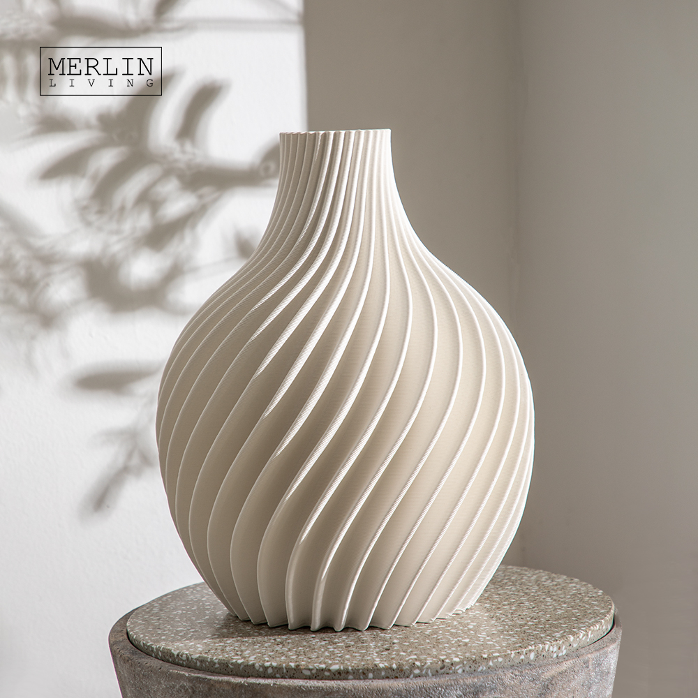 Best 3D Printing Abstract Wave Table Vase Ceramic Home Decor Merlin ...