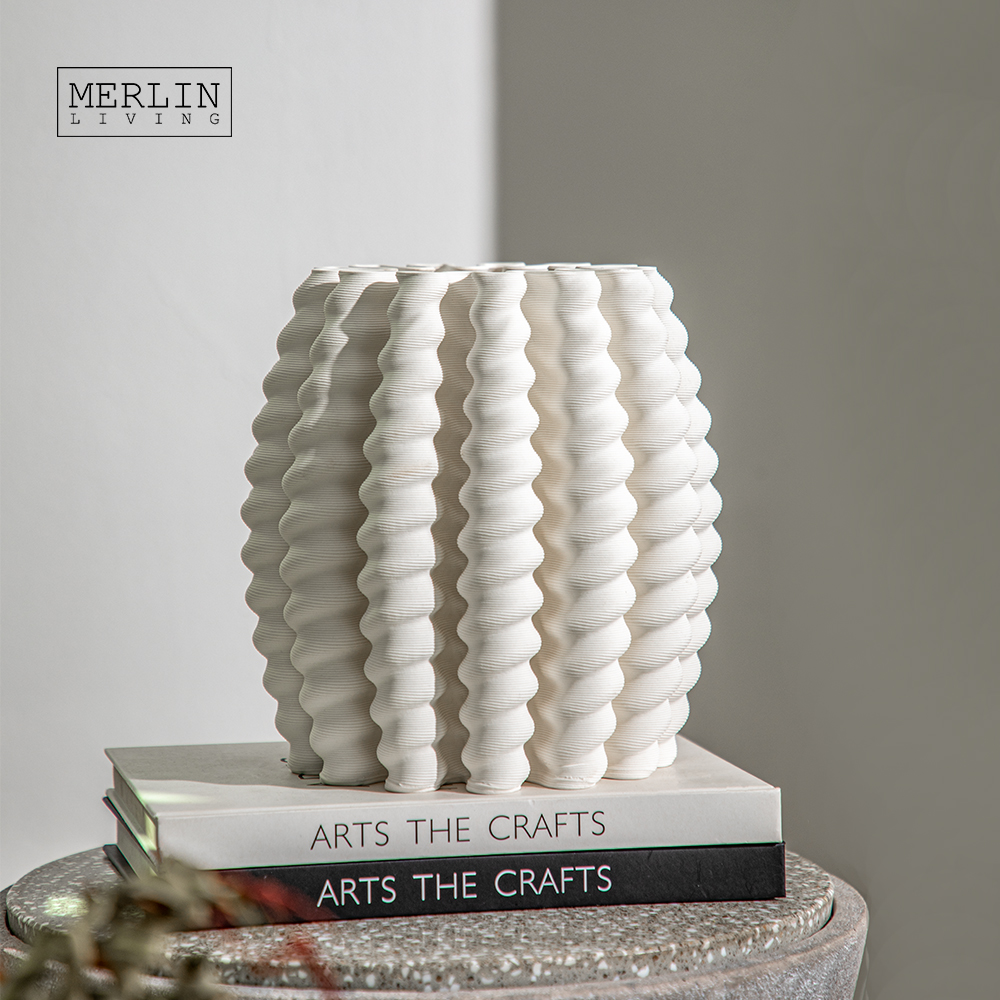 Best 3D Printing Line staggered vase ceramic home decor Merlin Living ...