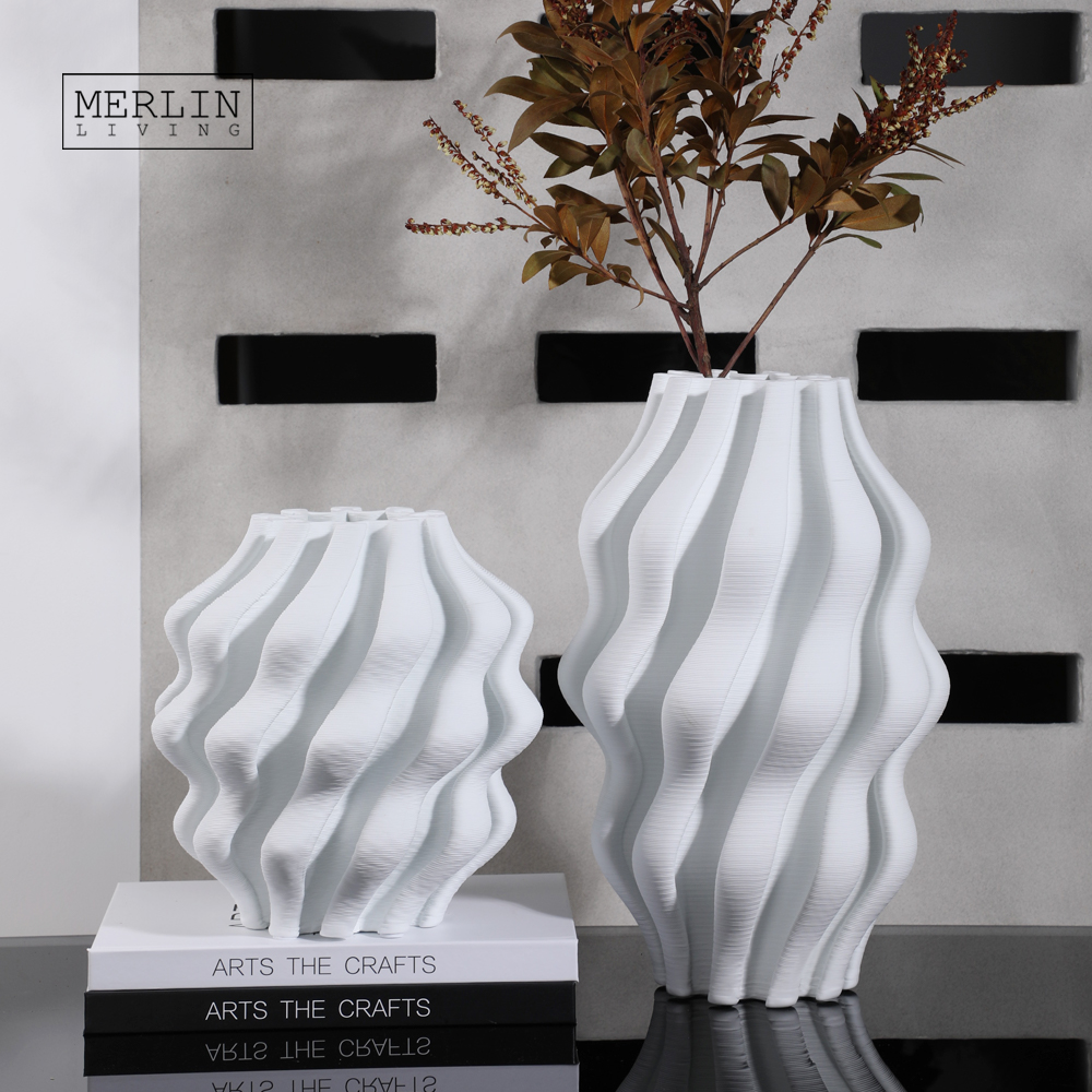 Best Merlin Living 3D Printed Ring Kelp Ceramic Vase factory and ...