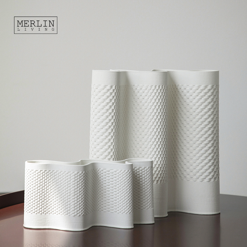 Best Merlin Living Bamboo Pattern 3D Printed Ceramic Vase factory and ...