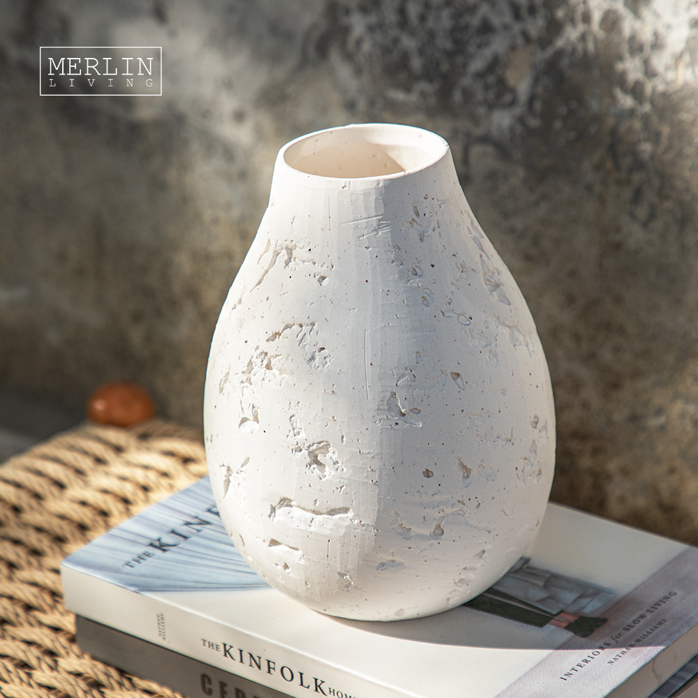 Best Ceramic Artstone nordic vase white vintage home decor Merlin ...