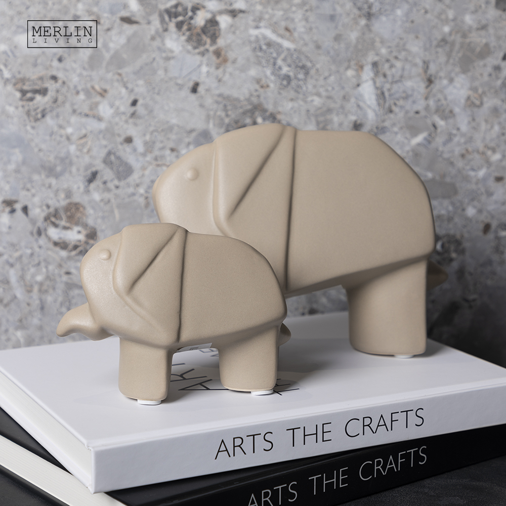 Best Ceramic elephant Ornaments art statue nordic home decor Merlin ...
