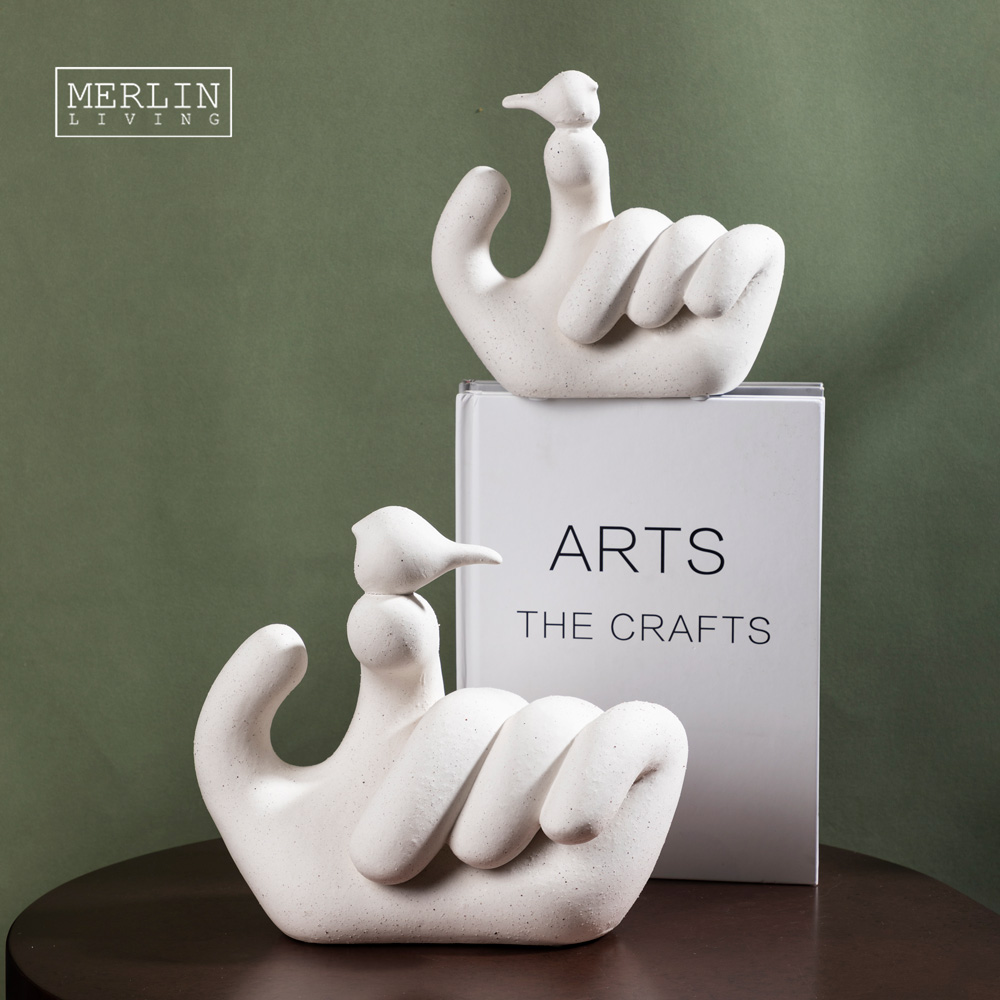 Best Merlin Living Coarse Sand Finger Bird Ceramic Abstract Craft ...