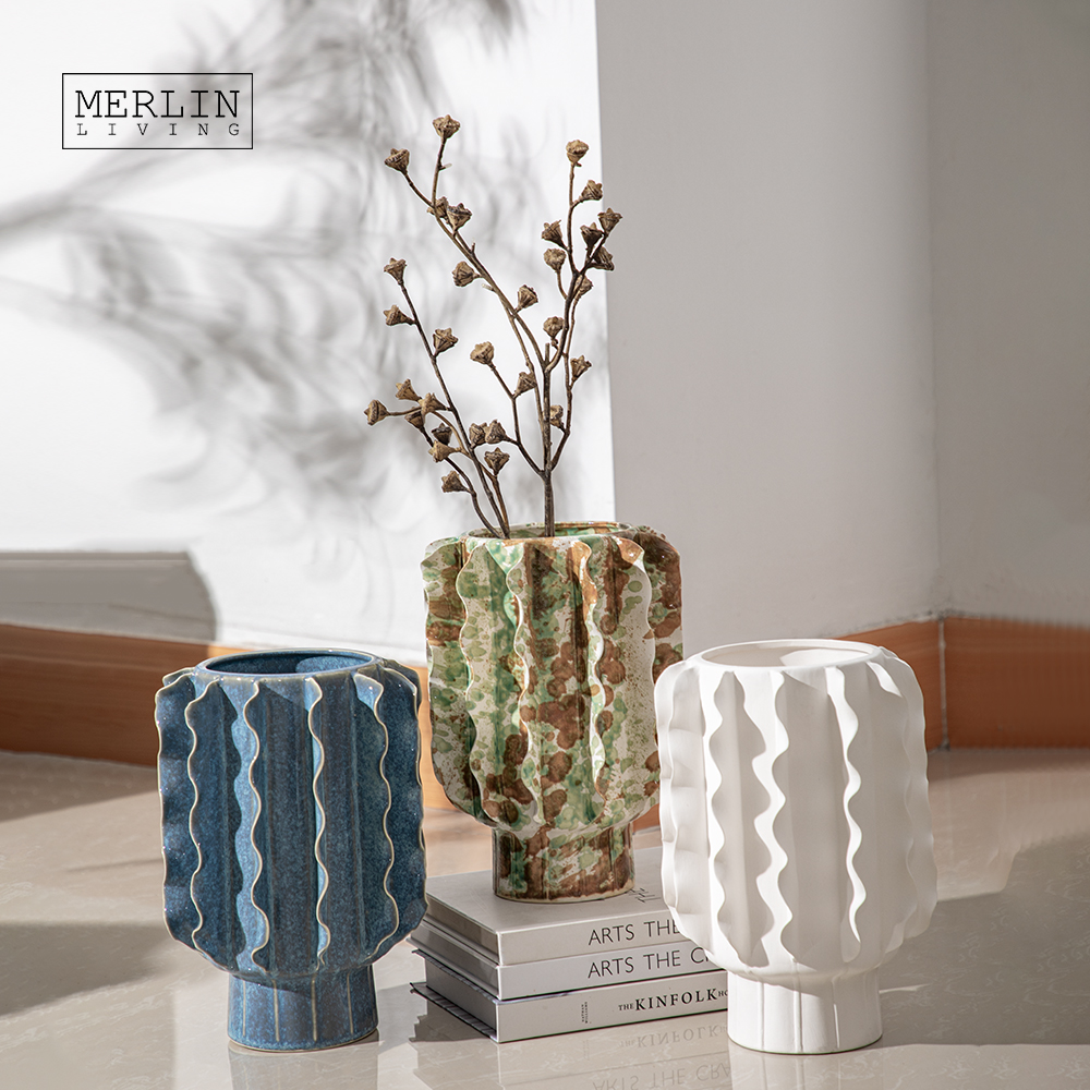 Best Handmade ceramic pinch flower vase vintage style Merlin Living ...