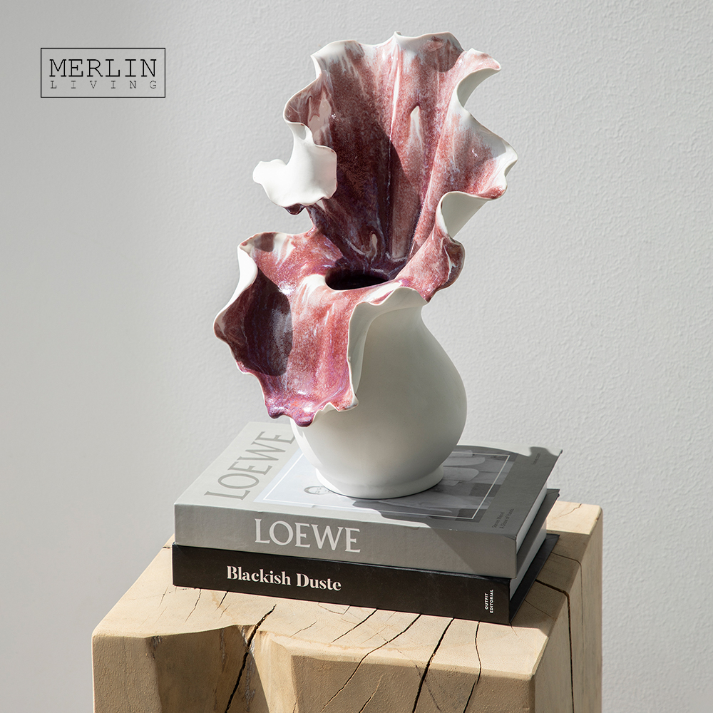 Best Merlin Living Handmade ceramic white vase Chaozhou ceramic factory ...