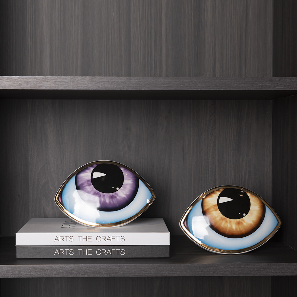 Best Merlin Living Modern Luxury Gold Reflective Ceramic Eyes ...