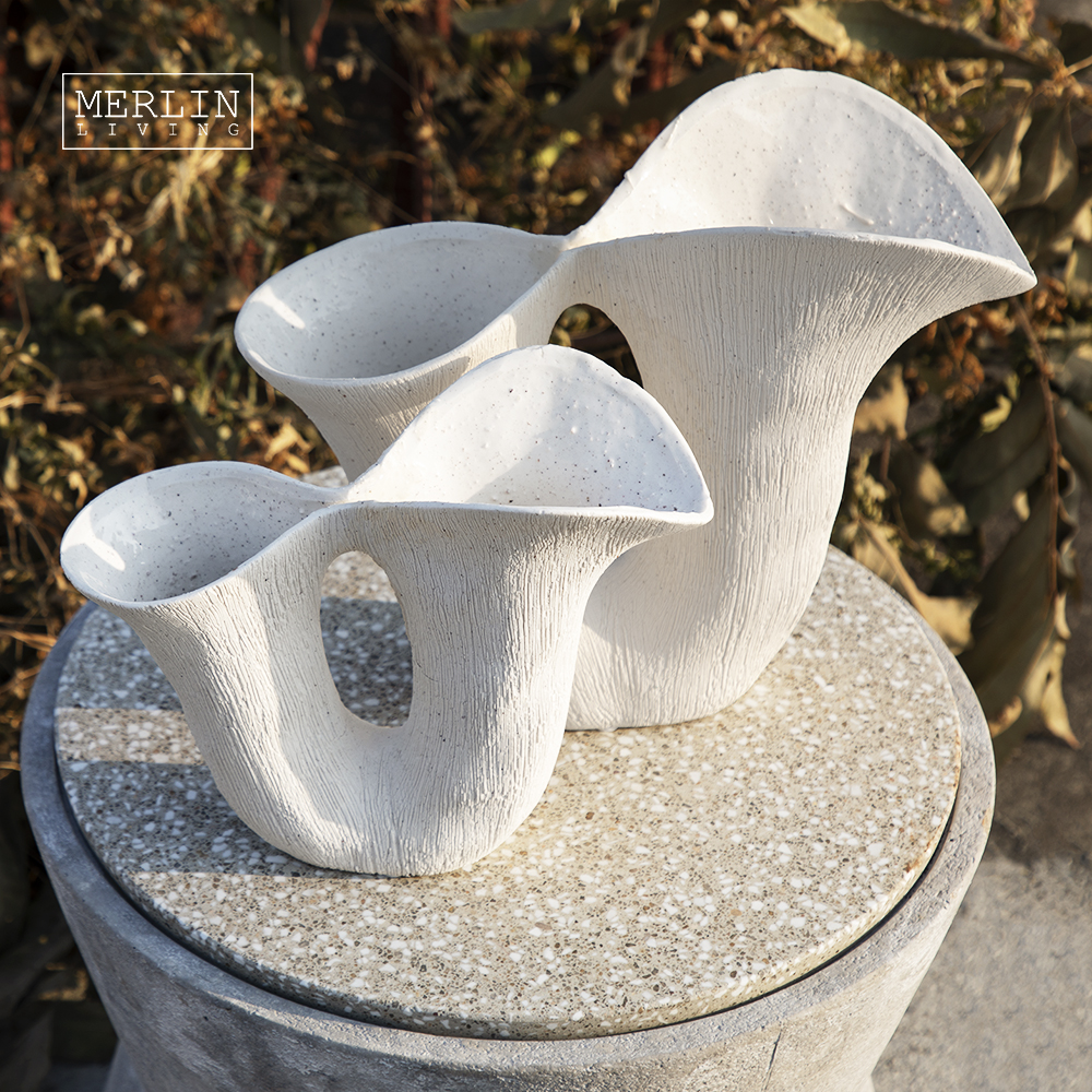 Best Merlin Living Scribing Line Design Mushroom Shape White Ceramic ...