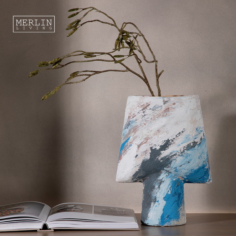 Best Merlin Living blue ocean painting porcelain vase factory and ...