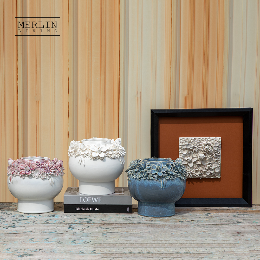 Best Merlin Living handmade ceramic vase like a pot of succulents ...