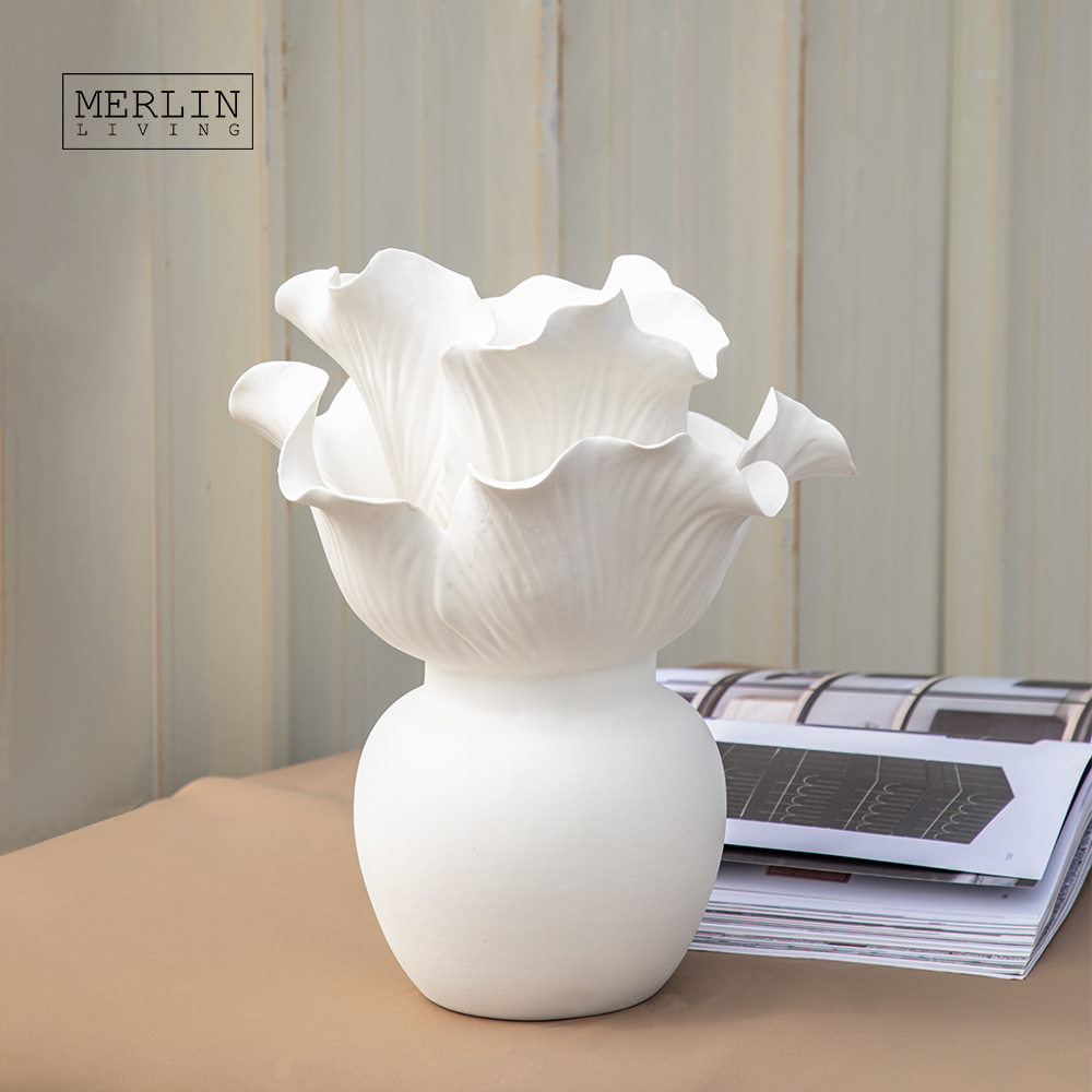 Best Merlin Living handmade ceramic like conch home decor nordic vase ...